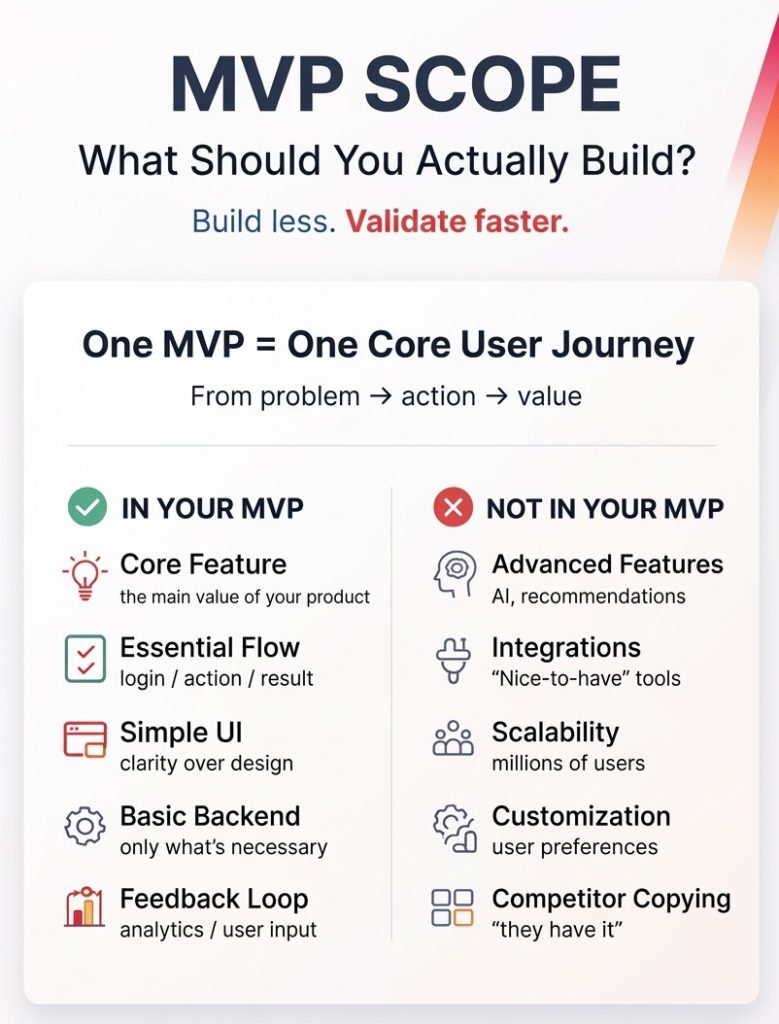 MVP Scope Explained – What Features Should Your First Version Actually ...